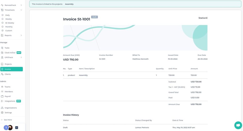 How to create an Invoice in Apploye