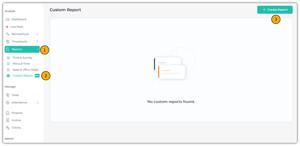 How can i create a custom report in Applye?