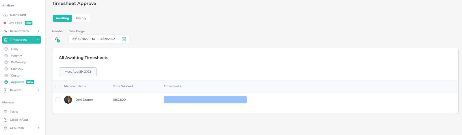 How does timesheet approval work?