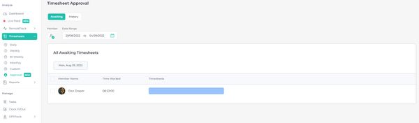 How does timesheet approval work?